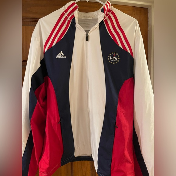 Jackets & Coats | Adidas Usa Mens Gymnastics National Team Jacket Size ...